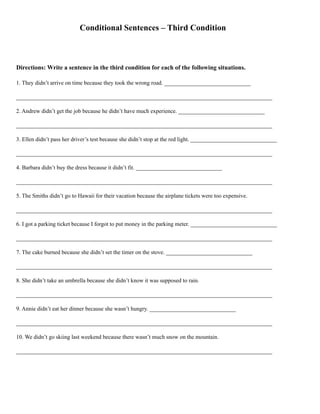 Third conditional | PDF