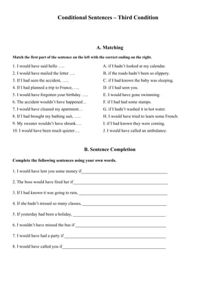 Third conditional | PDF