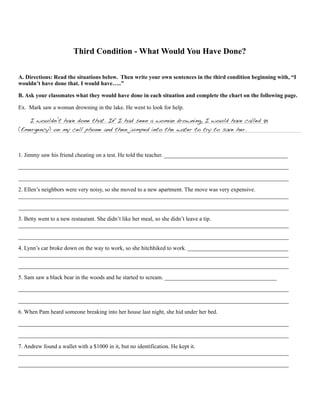 Third conditional | PDF