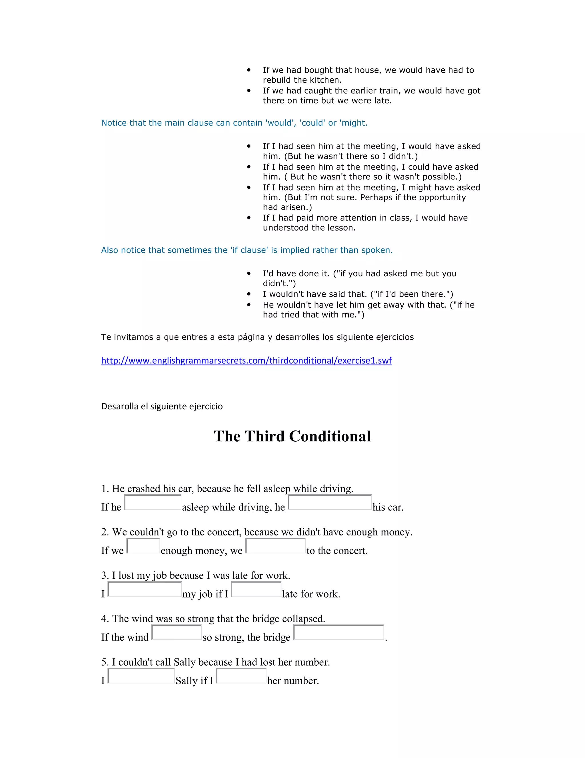 Third conditional word | PDF