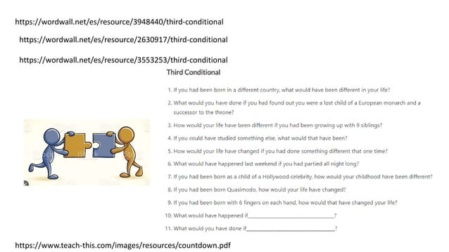 Third Conditional Examples Teory And More Ppt 9494