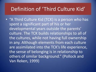 Third culture kids pp | PPTX