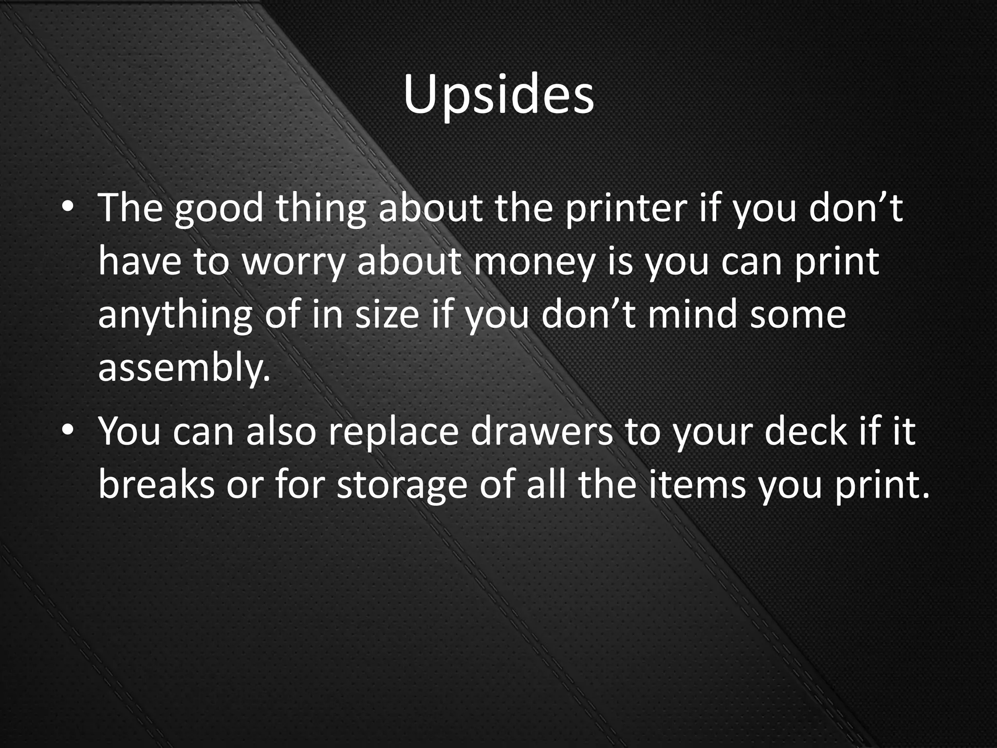 Third dimensional printers | PPT