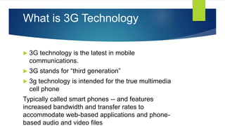 Third generation (3g)wireless technology | PPTX