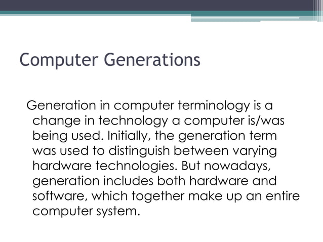 Third generation computers (hardware and software) | PPTX