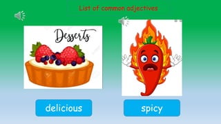 Third grade adjectives with audios | PPT
