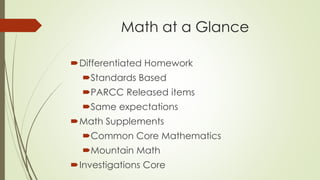 Third grade at a glance | PPT