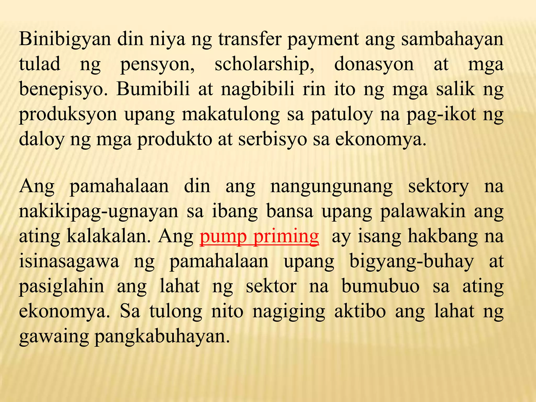 ANG PAMBANSANG EKONOMIYA | PPTX