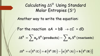 Chem 2 - Third Law of Thermodynamics and Standard Molar Entropy V | PPTX