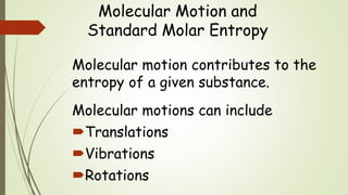 Chem 2 - Third Law of Thermodynamics and Standard Molar Entropy V | PPTX