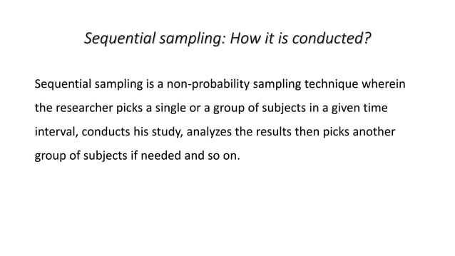 Sample and Sampling Technique 3rd Lecture | PPT