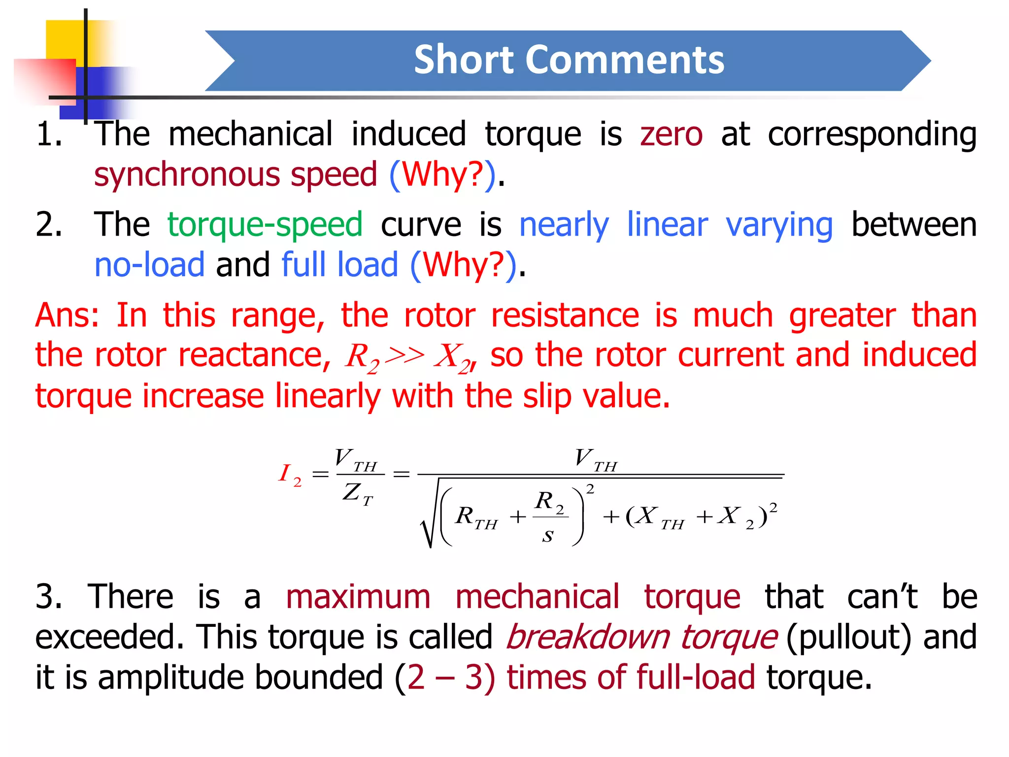 Torque - Slip Characteristic of a three phase induction motor | PDF