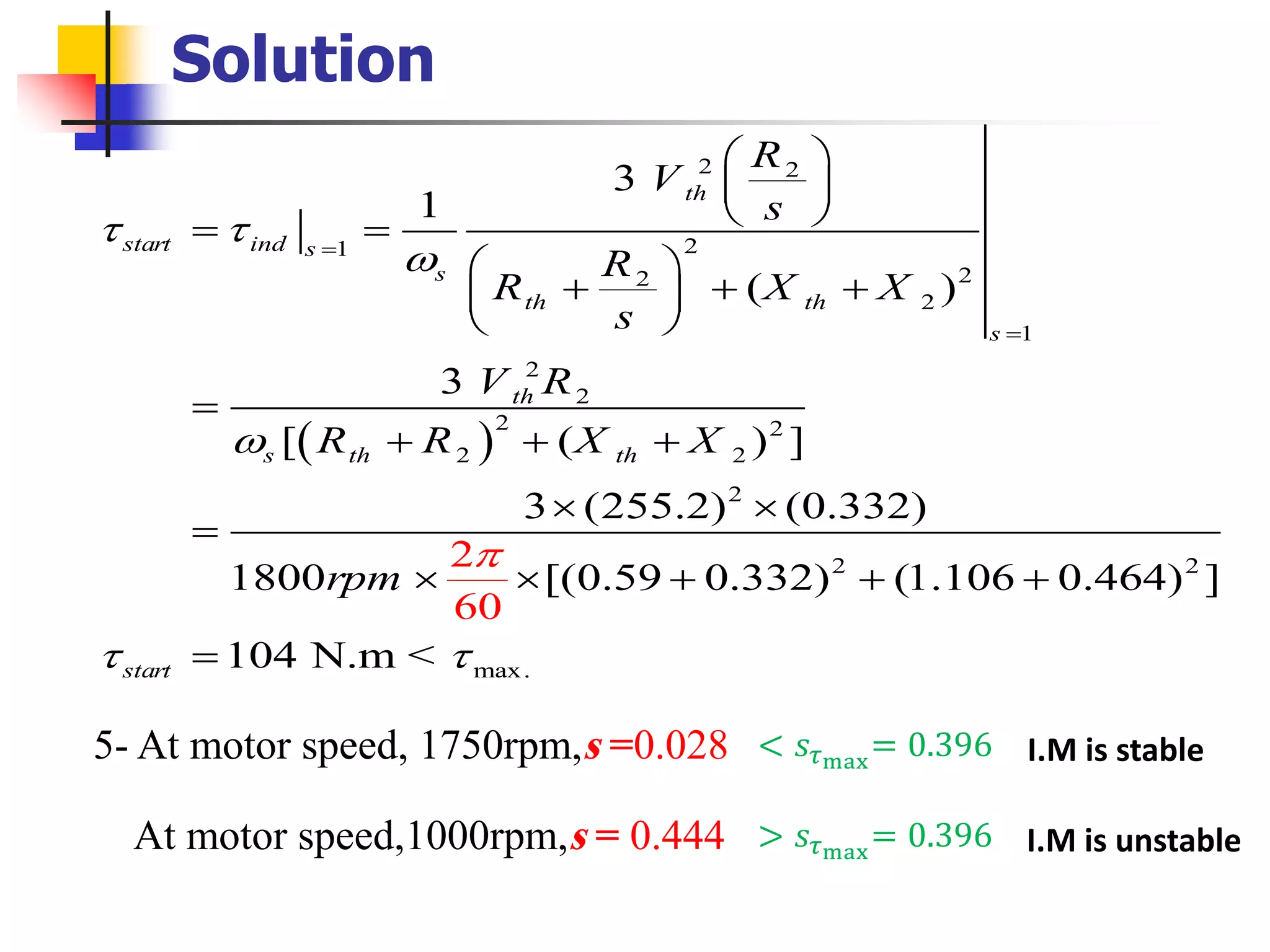 Torque - Slip Characteristic of a three phase induction motor | PDF