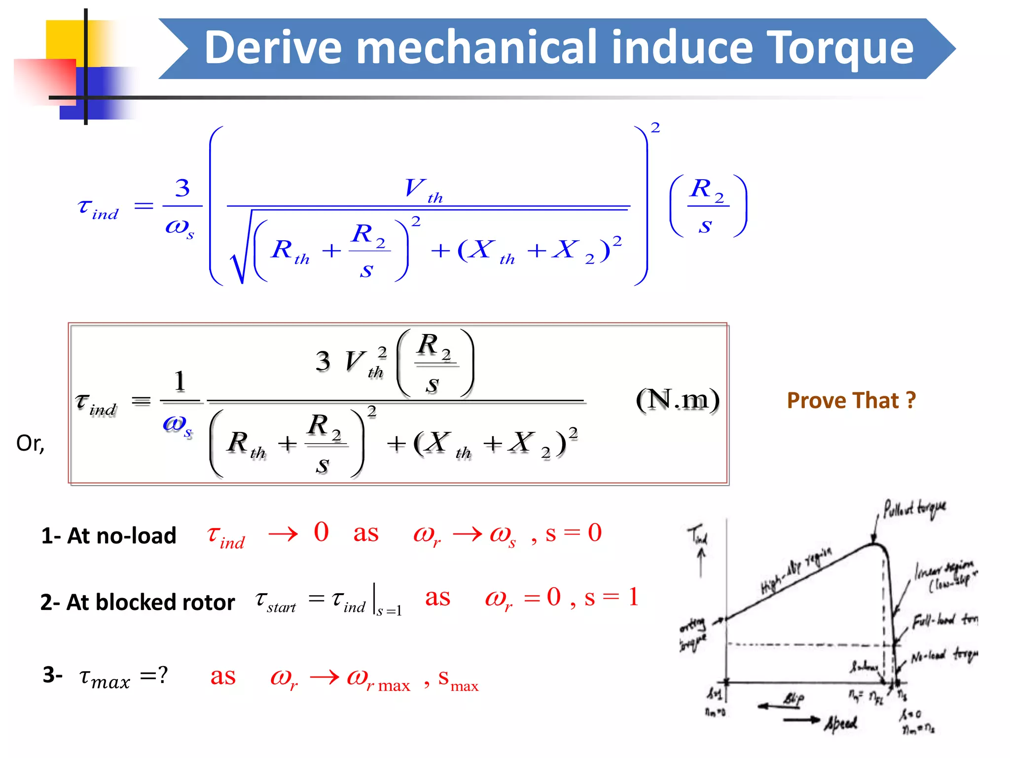 Torque - Slip Characteristic of a three phase induction motor | PDF