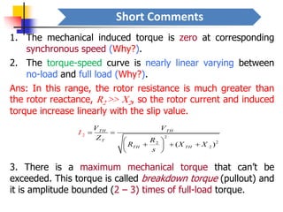 Torque - Slip Characteristic of a three phase induction motor | PDF