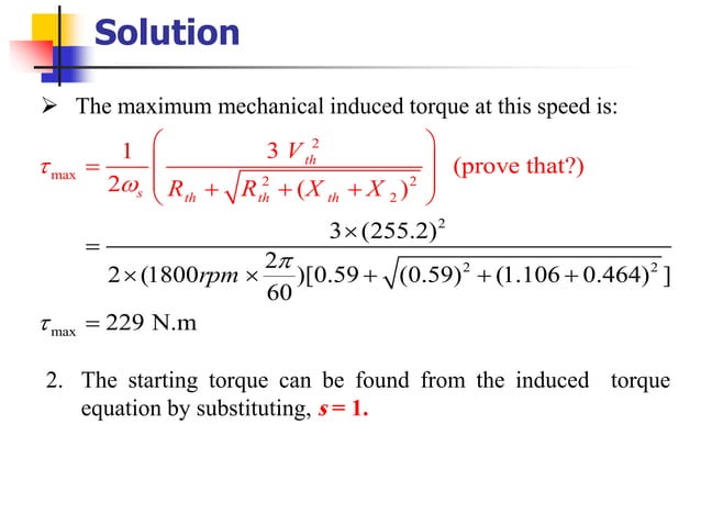 Torque - Slip Characteristic of a three phase induction motor | PDF | Computer Networking ...