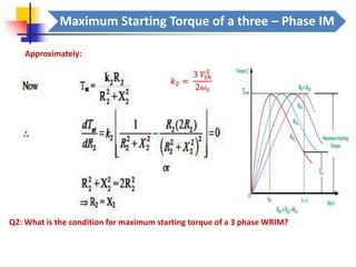 Third lecture of a three phase induction machine | PPT