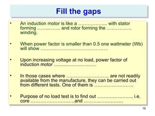 Third Lesson Induction Motor | PPT | Physics | Science
