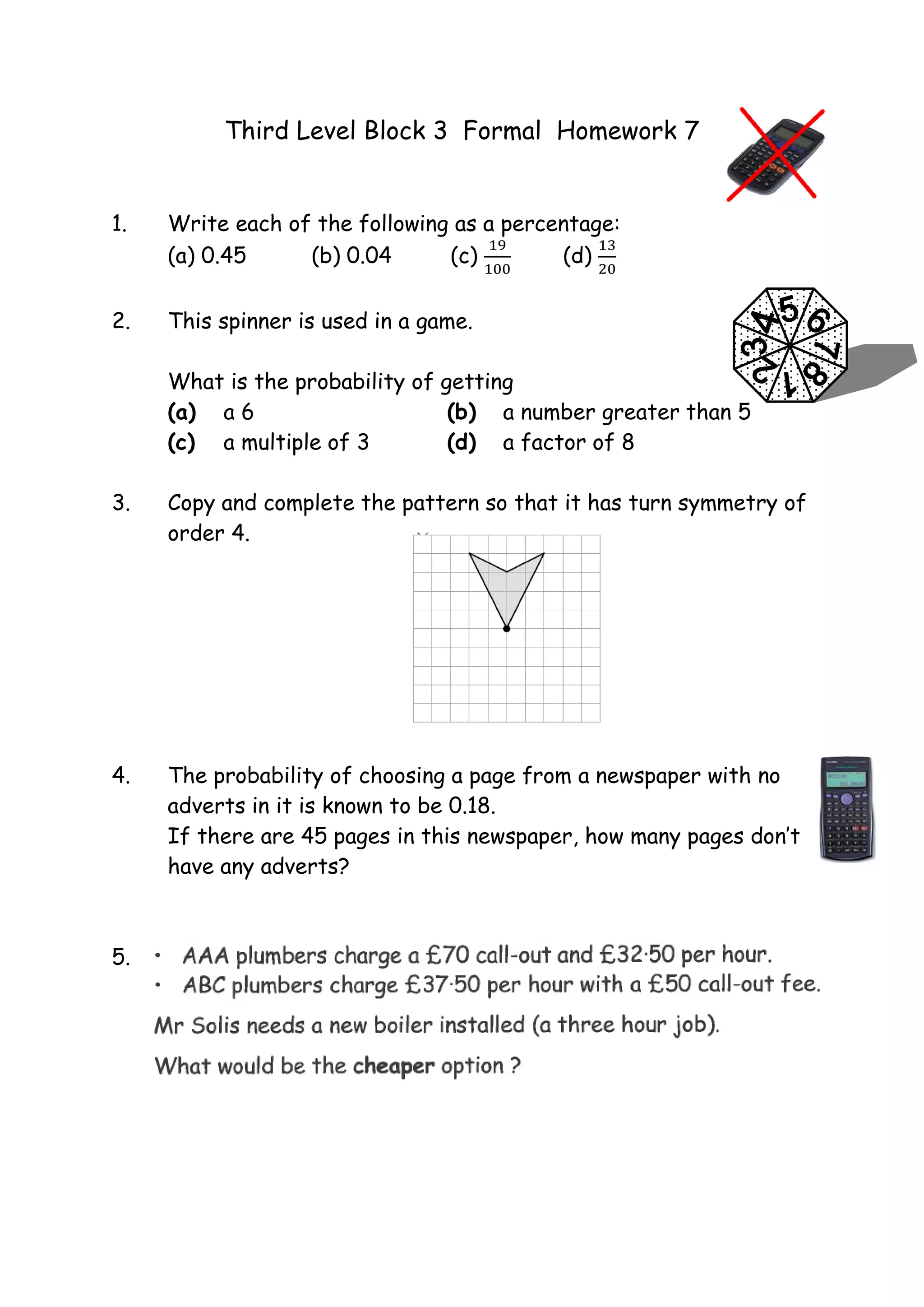 Third level block 3 formal homework | PDF | Chemistry | Science