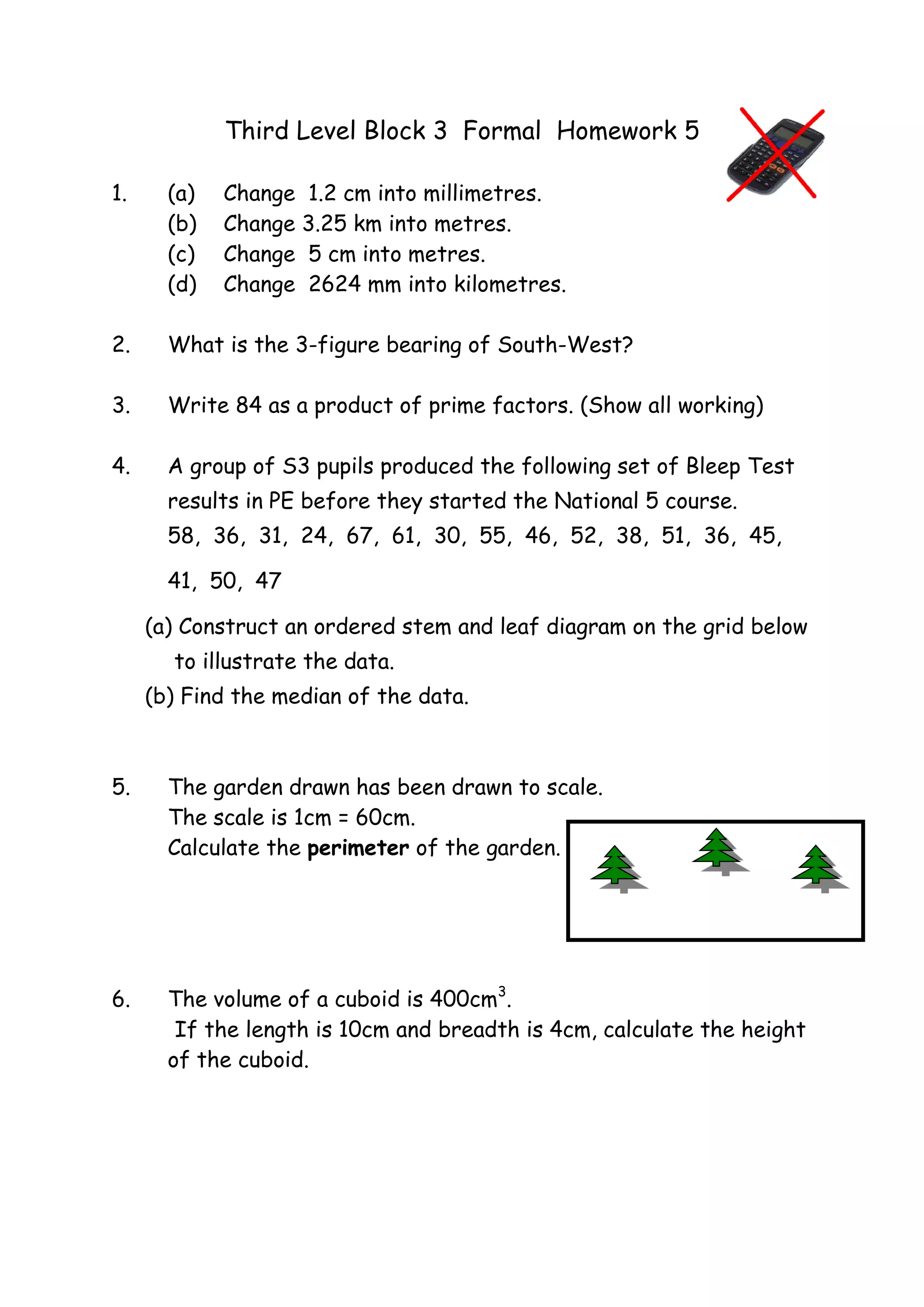 Third level block 3 formal homework | PDF | Chemistry | Science
