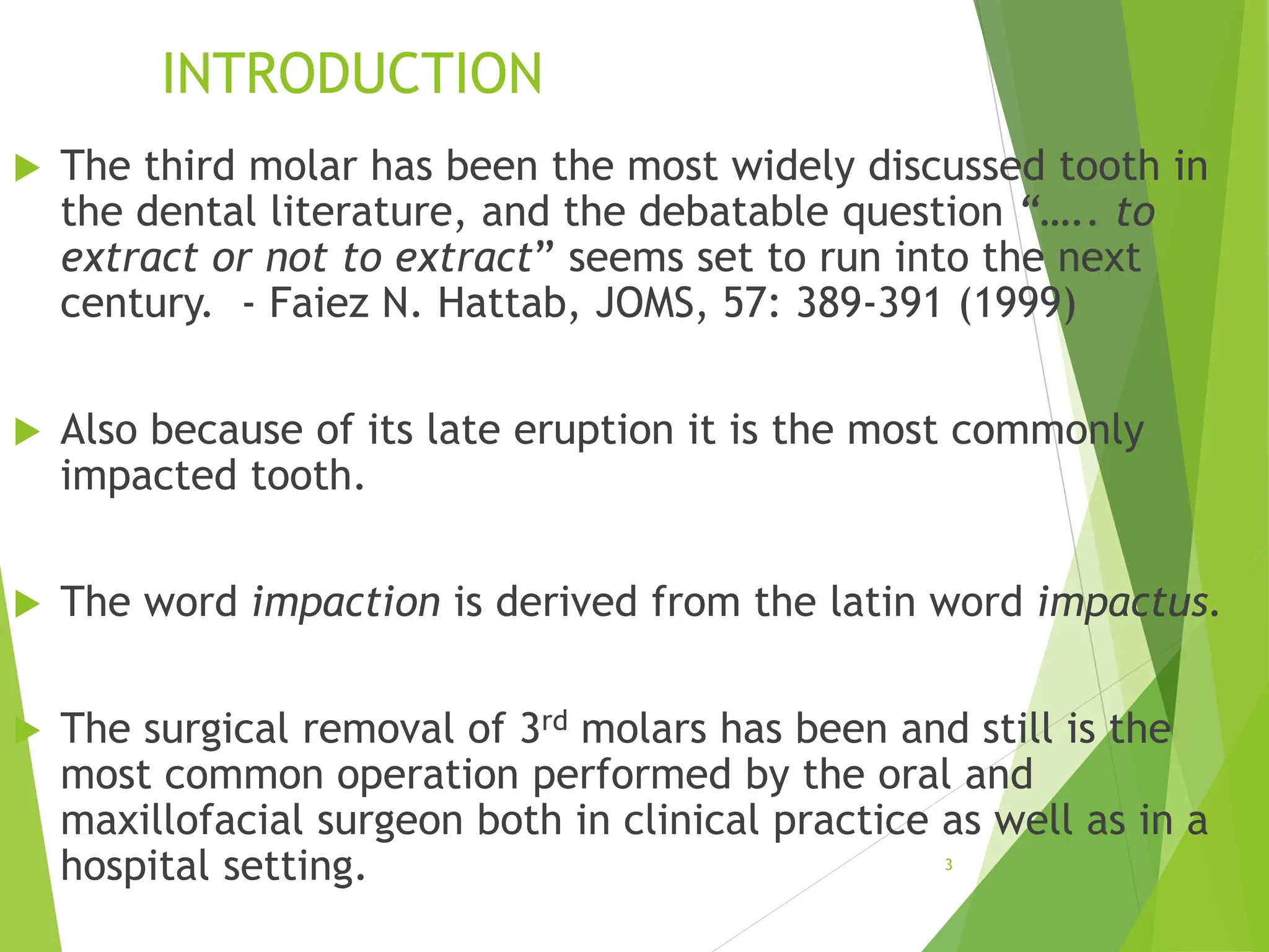 THIRD MOLAR IMPACTed tooth , development & Surgical complications.pptx