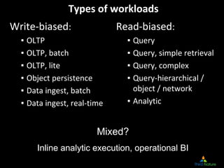 Choosing which big data, nosql or database technology to use | PDF ...