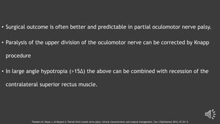 Third nerve- functional anatomy and clinical features | PPTX