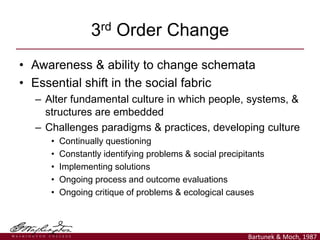 Third-Order Change As a Systems Theory for Community Psychology | PPT