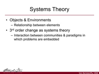 Third-Order Change As a Systems Theory for Community Psychology | PPT