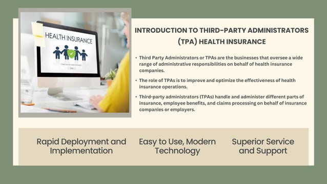 The Strategic Role Of Third Party Administrators Tpa In Health