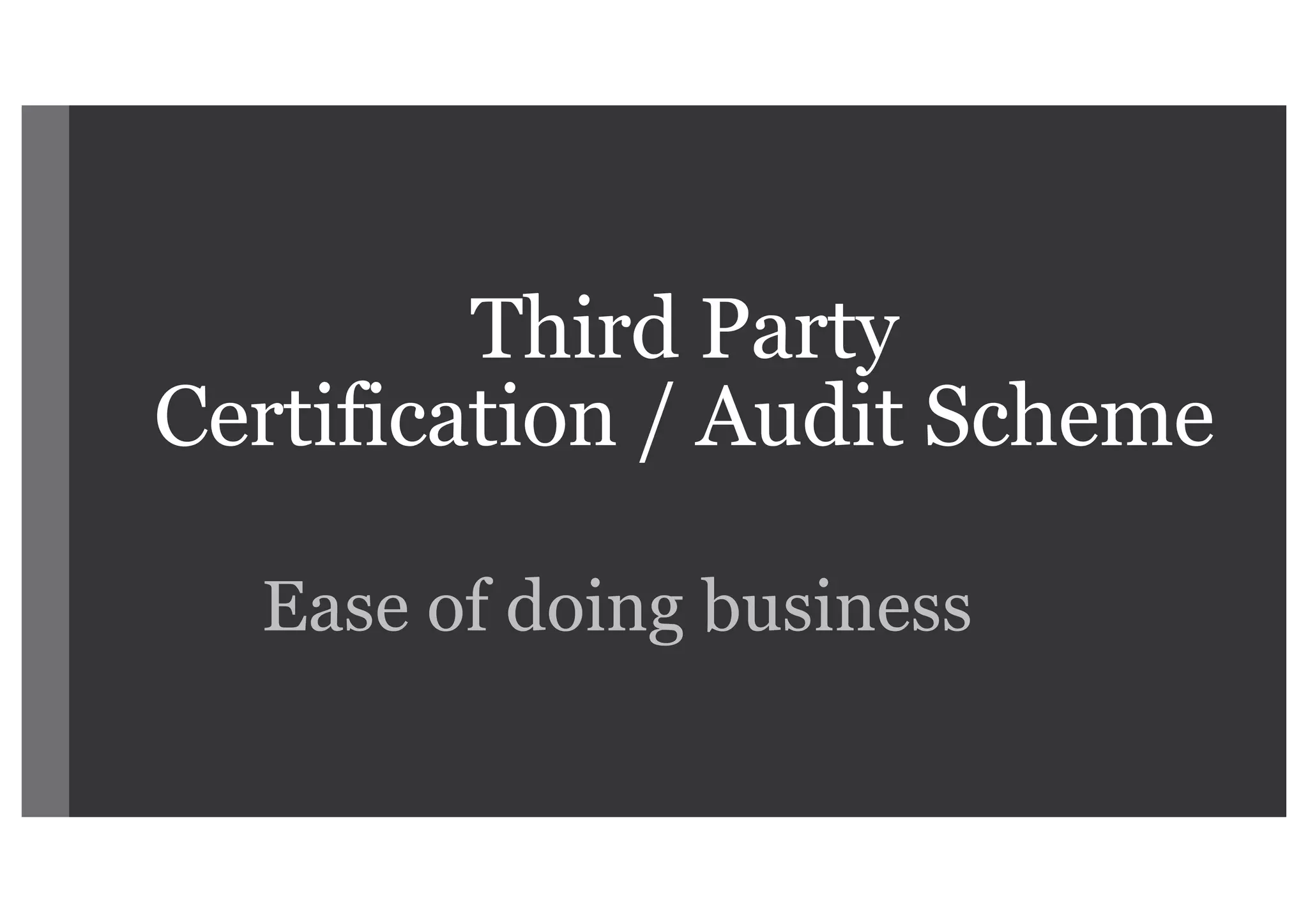 Third Party Audit/Certification Sheme | PDF | Industrial Property ...