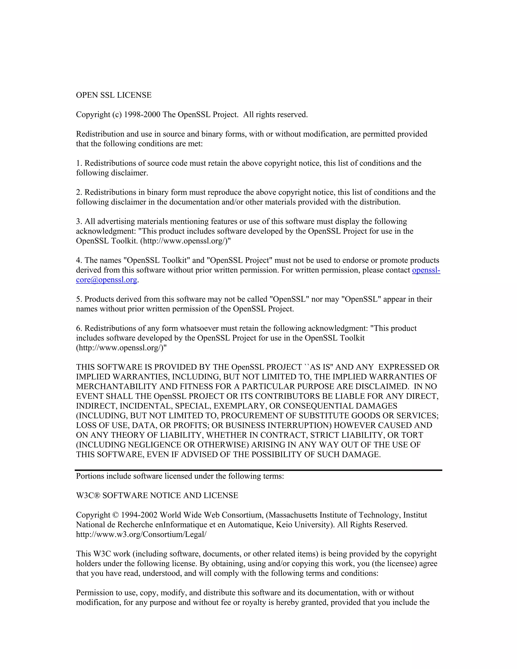 Third party license | PDF