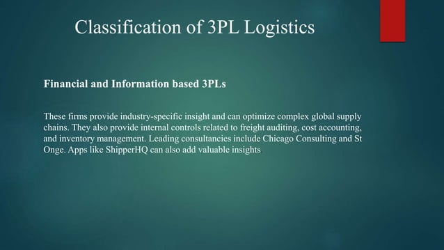 Third party logistics | PPTX