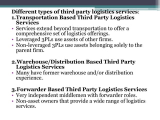 Third party logistics | PPTX