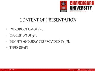 Third party logistics(3 pl) by selbin | PPT