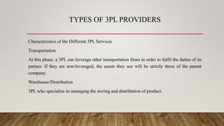 Third party logistics vicky b | PPT