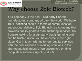 Third party pharma manufacturing company in uttarakhand | PPT