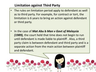 Third party proceeding & summary judgement | PPTX