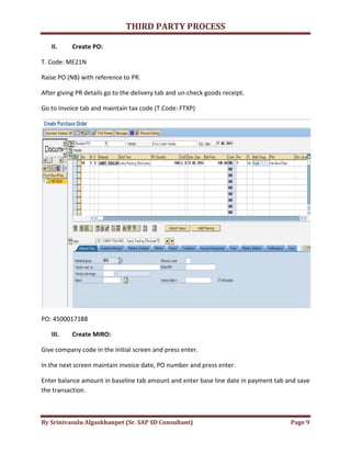 Third party process | PDF