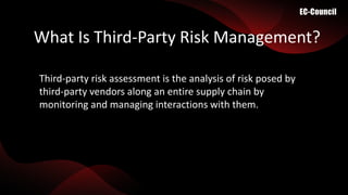 Third Party Risk Management | PPTX