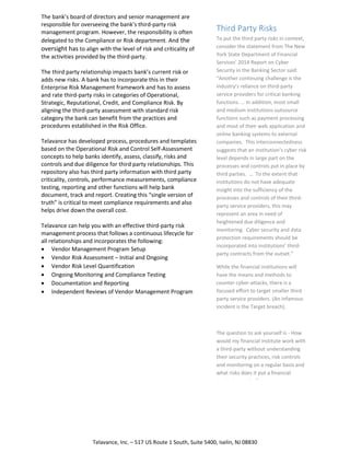 Third Party Risk Management Introduction | PDF