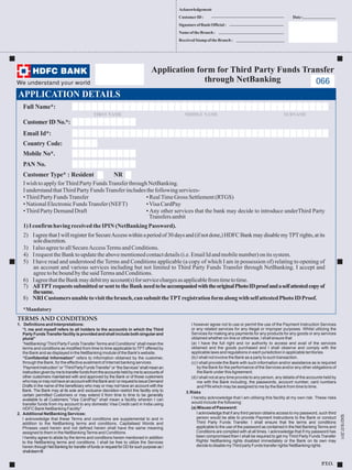 Third party transfer | PDF