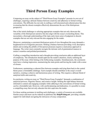 Third Person Essay Examples.pdf