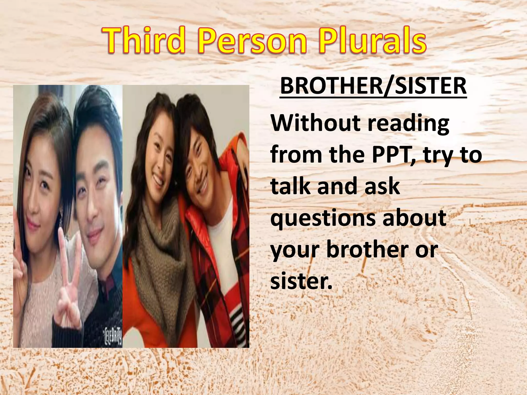 Third person plurals | PPT