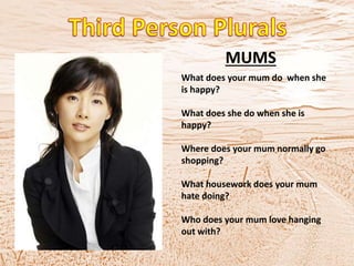 Third person plurals | PPTX