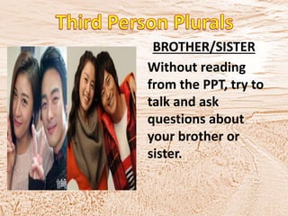 Third person plurals | PPTX