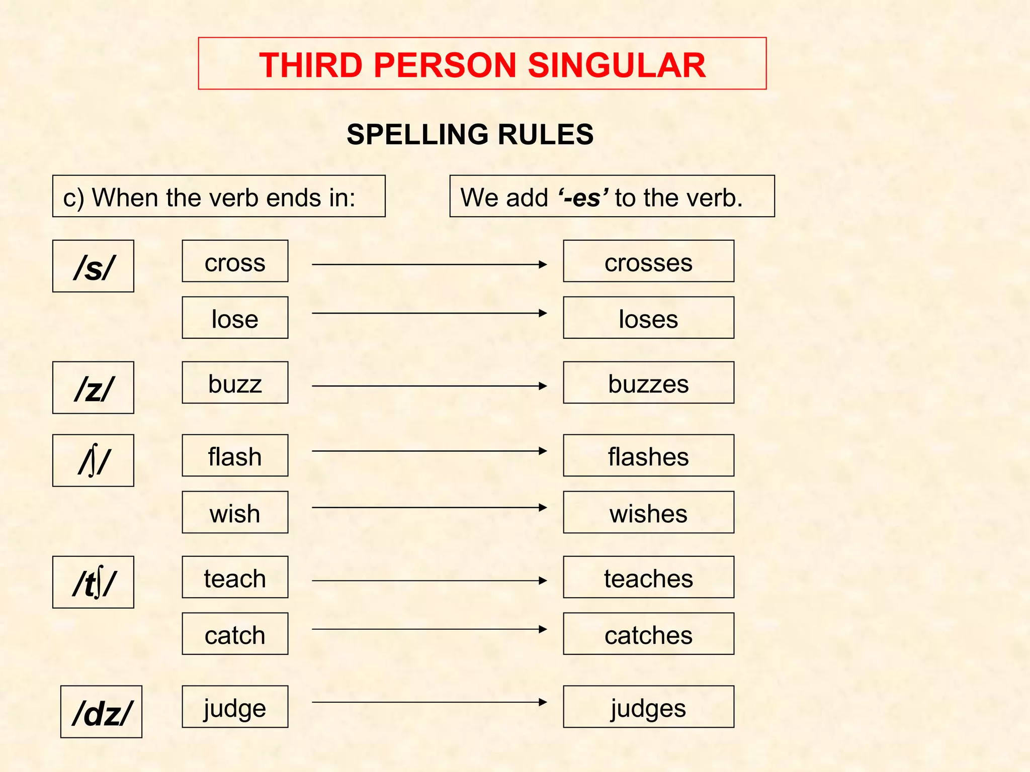 Third Person Singular | PPT