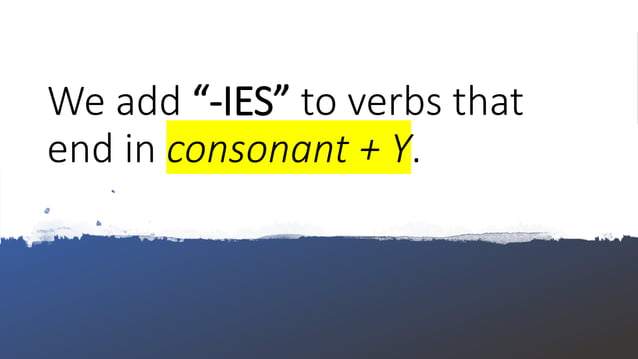 Third Person Singular Grammar Ppt Free Download