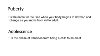 THIRD QUARTER LESSON 1 IN TLE about Puberty | PPTX
