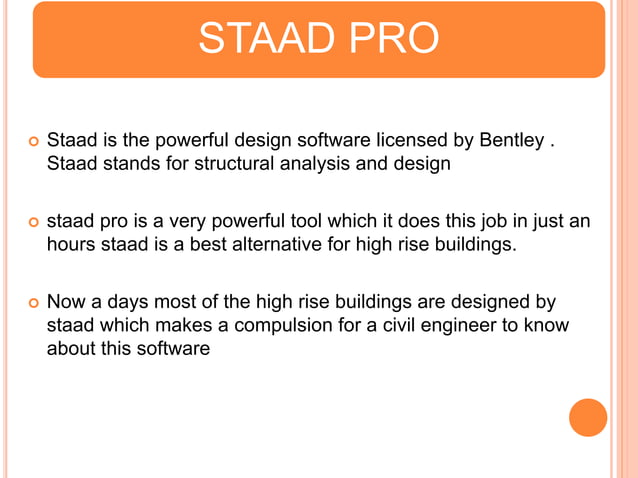 residential buliding by stadd pro | PPTX